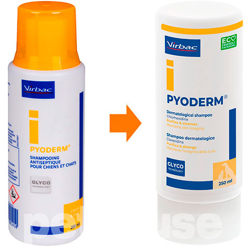 Virbac Pyoderm Шампунь з хлоргексидином для котів і собак при ...